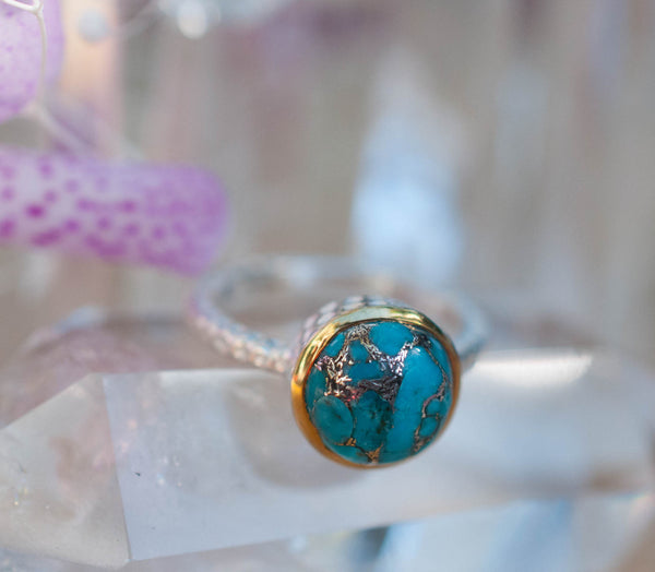 Julie Ring * Copper Turquoise * Sterling Silver 925 * BJR079 – ByCila